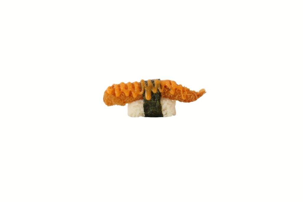 Prawn Katsu Nigiri With Spicy Mayo – Bosu Sushii